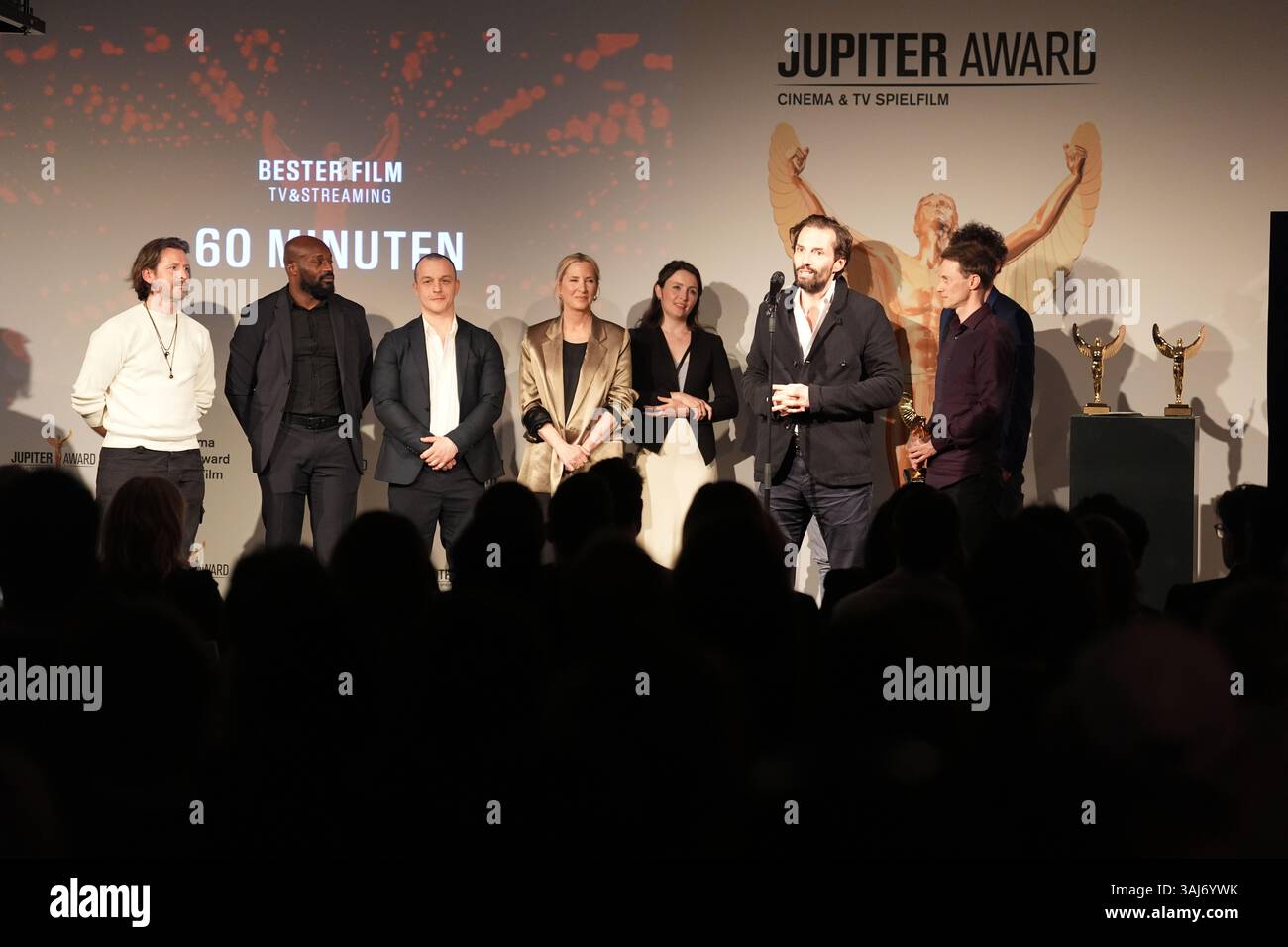 Hamburg, Germany. 10th Apr, 2025. Quirin Berg (2nd from left), producer ...