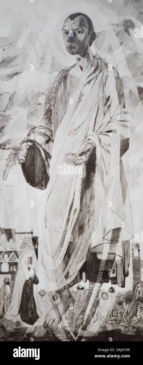 'Il Santo' painted by Acke Hallgren. The portrait reflects Hallgren’s ...