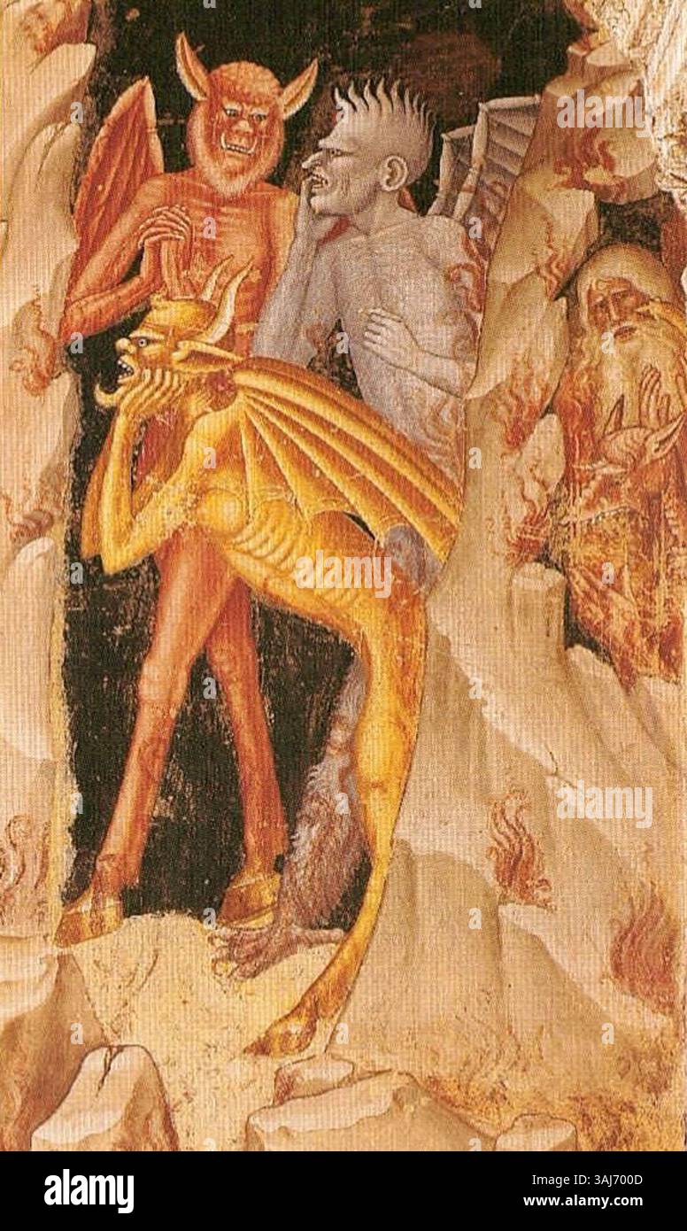 This fresco by Andrea di Bonaiuto, created between 1356 and 1369, shows ...