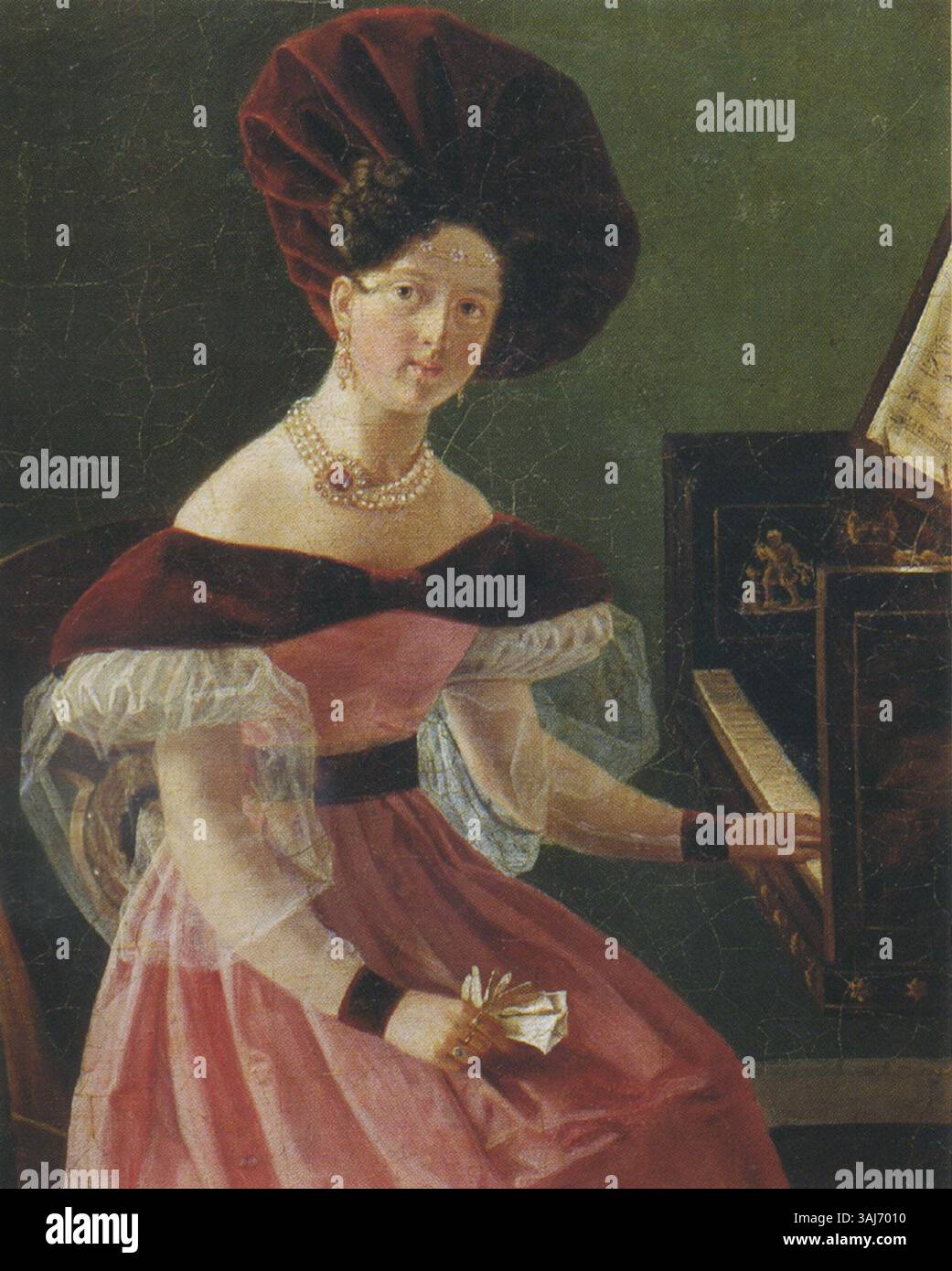 This 1832 portrait of Vera Petrovna Vasilyeva, painted by A. Vasilyev ...