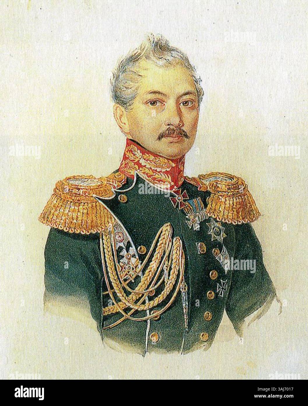 A portrait of Vasiliy Yakovlevich Mikulin, painted by Jan Ksawery ...