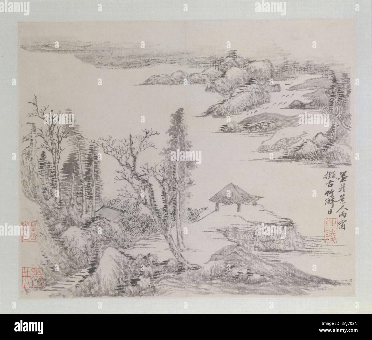 A notable painting by Wu Li, recognized for his contributions to ...