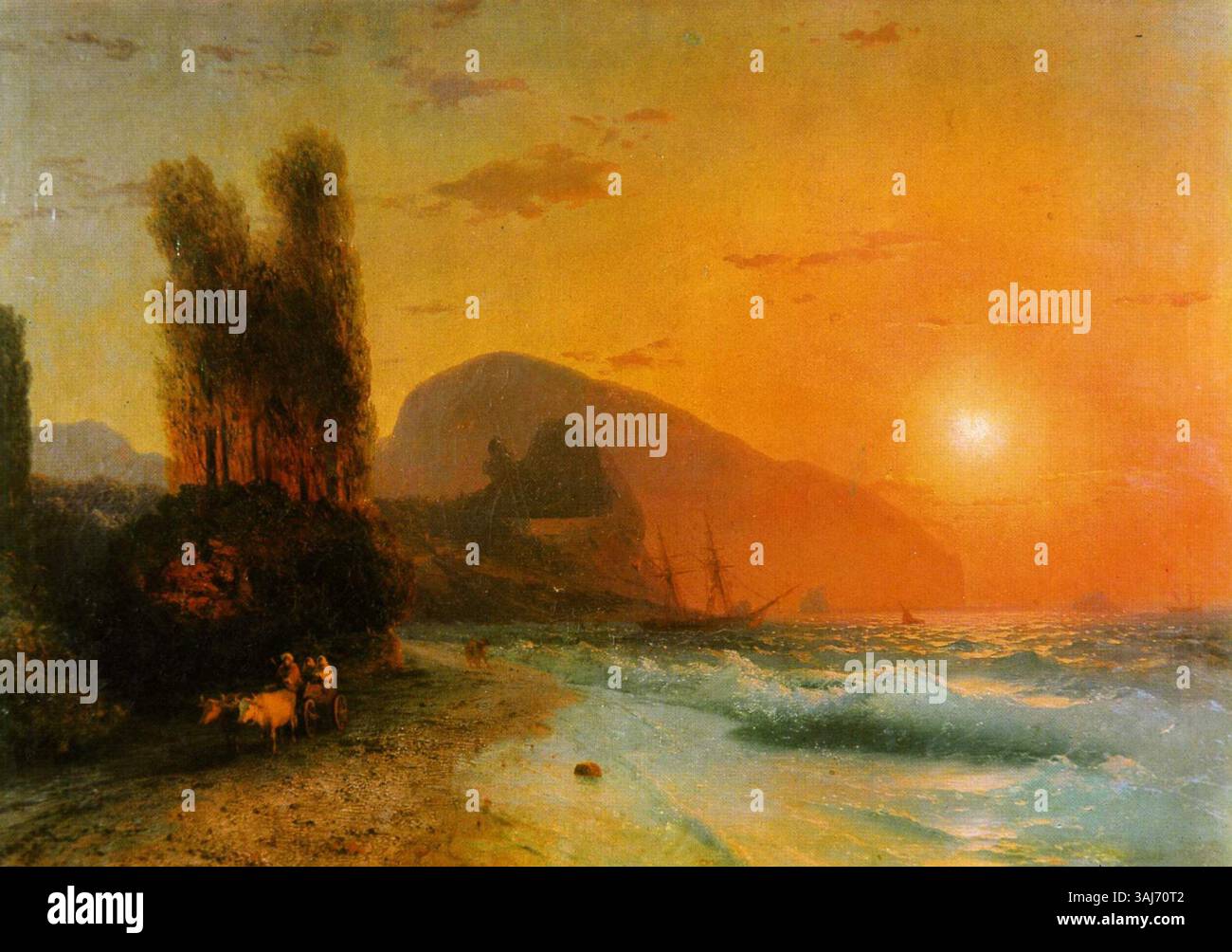 This painting by Ivan Aivazovsky, created in 1865, showcases his ...