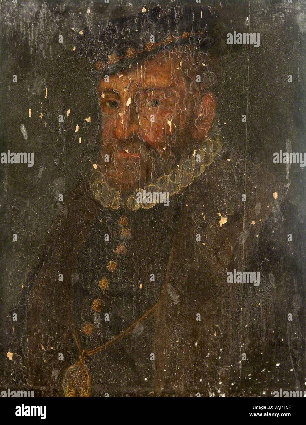 This 1570-1599 portrait depicts an unknown gentleman, showcasing the fashion and portraiture ...