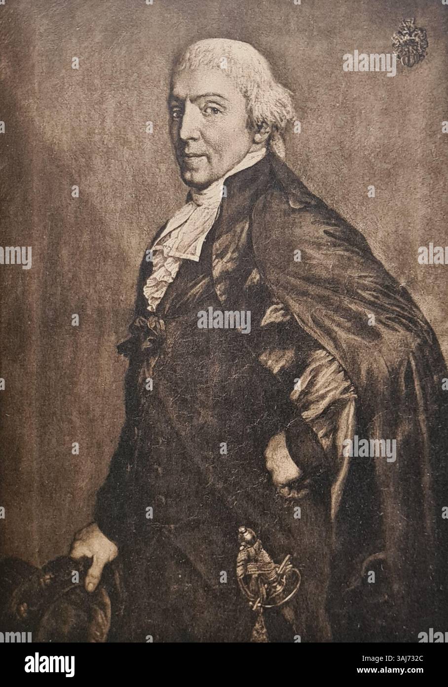 Portrait of Johann Carl May, painted by Anton Graff in 1811. The oil on ...