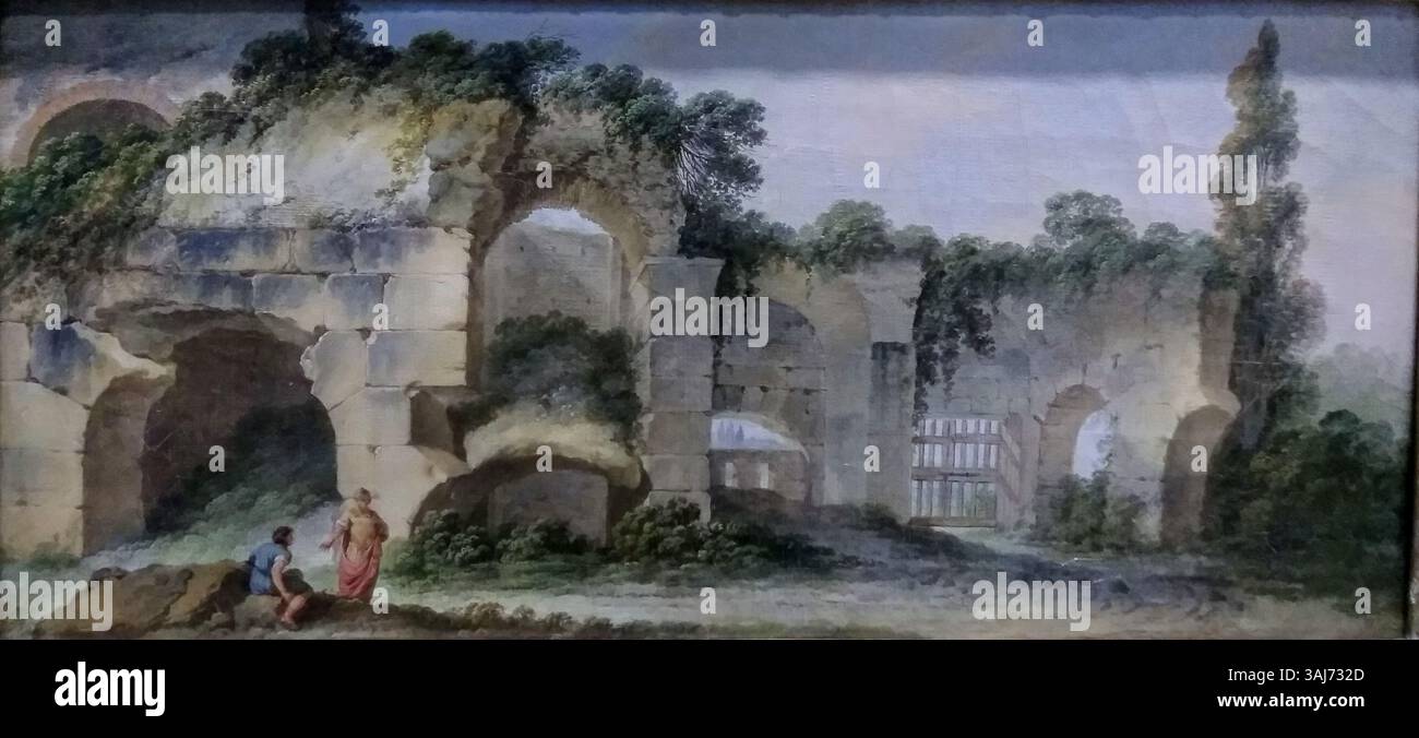 This 1774 painting by Jean-Jacques-François Le Barbier depicts the ...