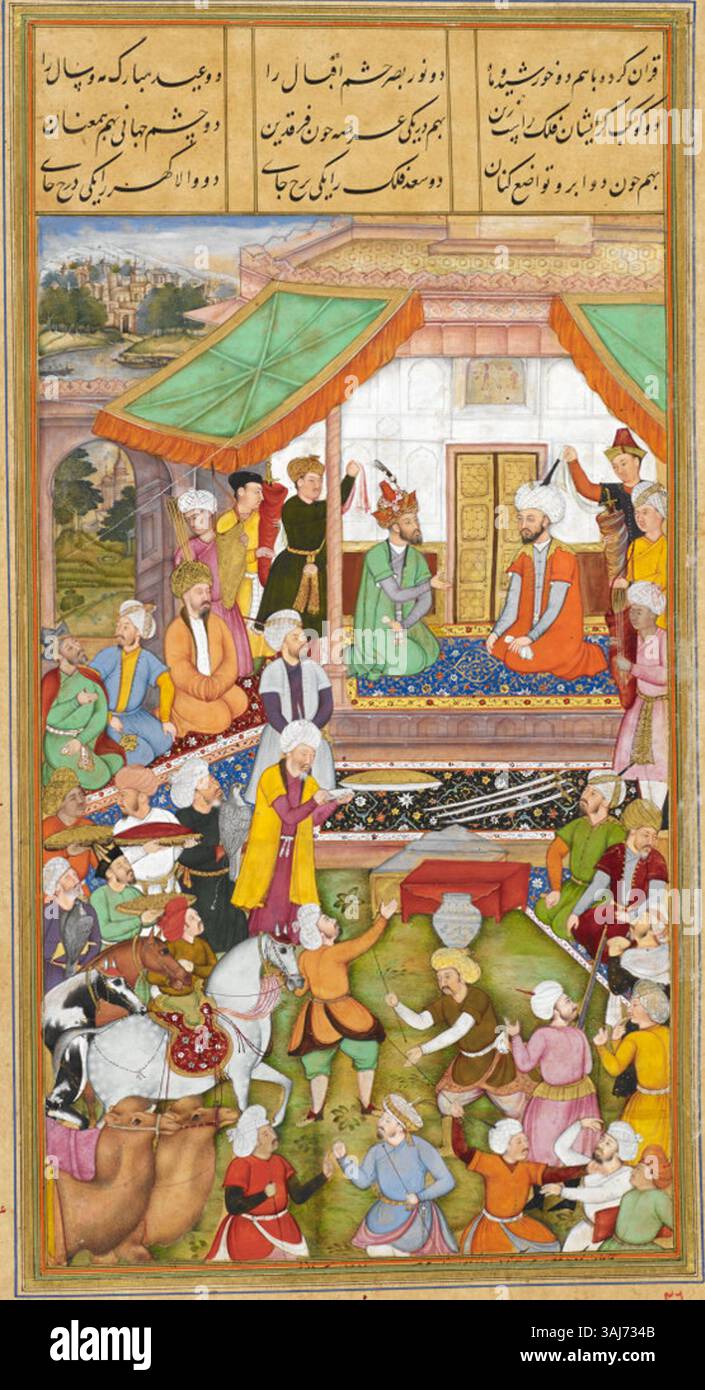 Mughal persian ties hi-res stock photography and images - Alamy