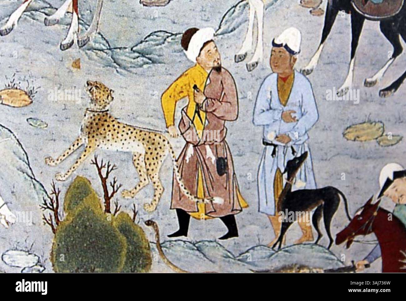 This 1496-1497 illustration, attributed to the Persian artist Bihzad ...