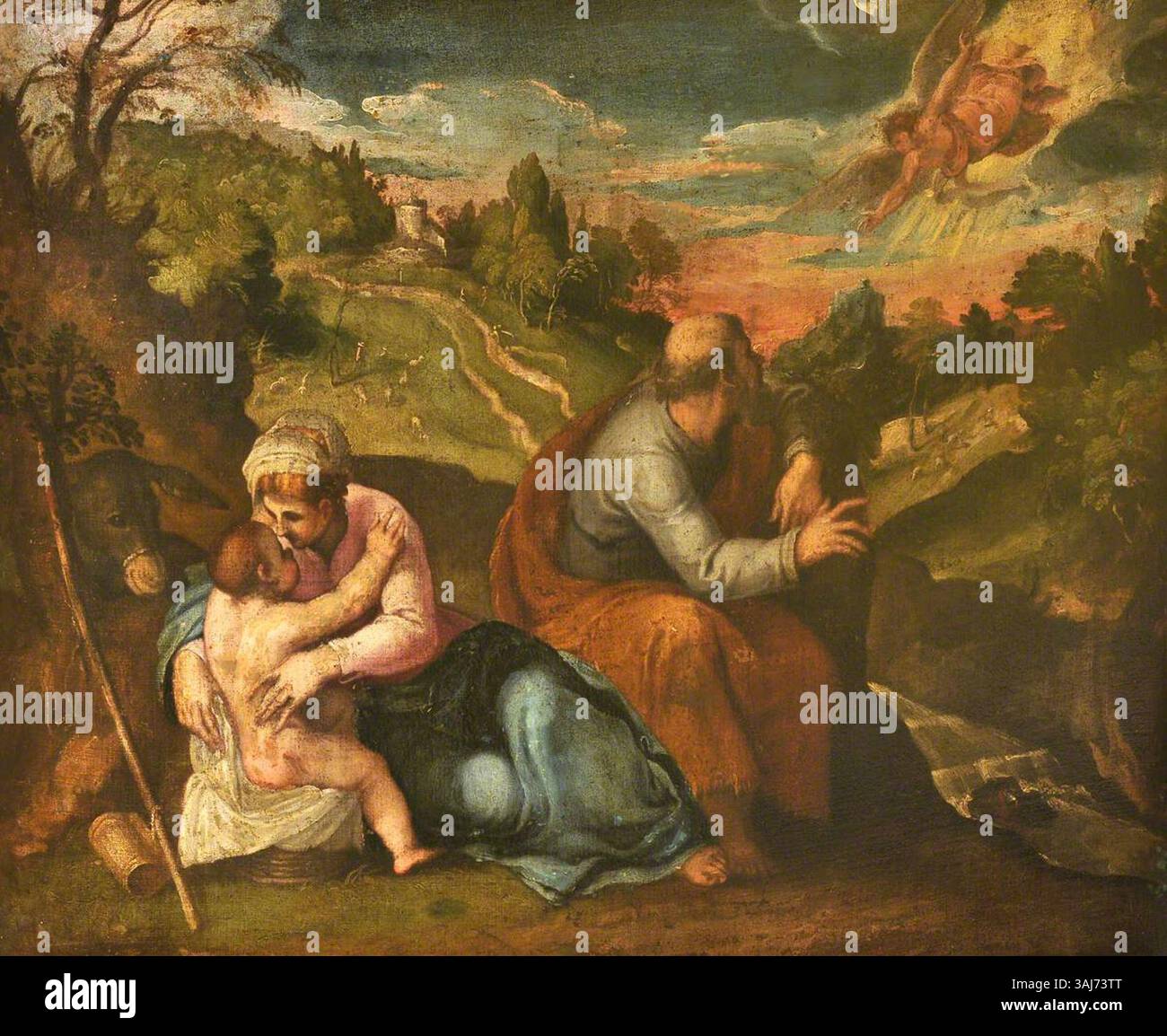 This religious painting, in the style of Jacopo Bassano the elder ...