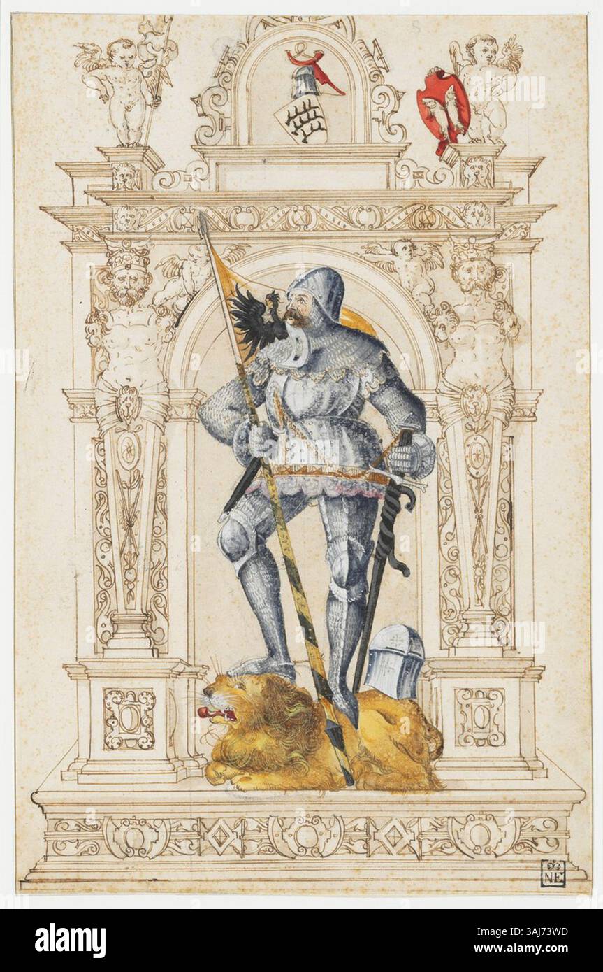 This portrait by Hans Steiner depicts Ulrich III, Count of Württemberg ...