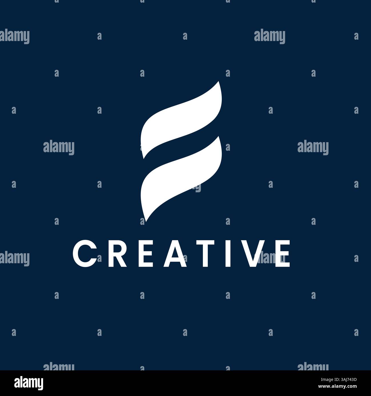 Abstract Logo Design Forming the Letter F with Modern and Dynamic Style ...