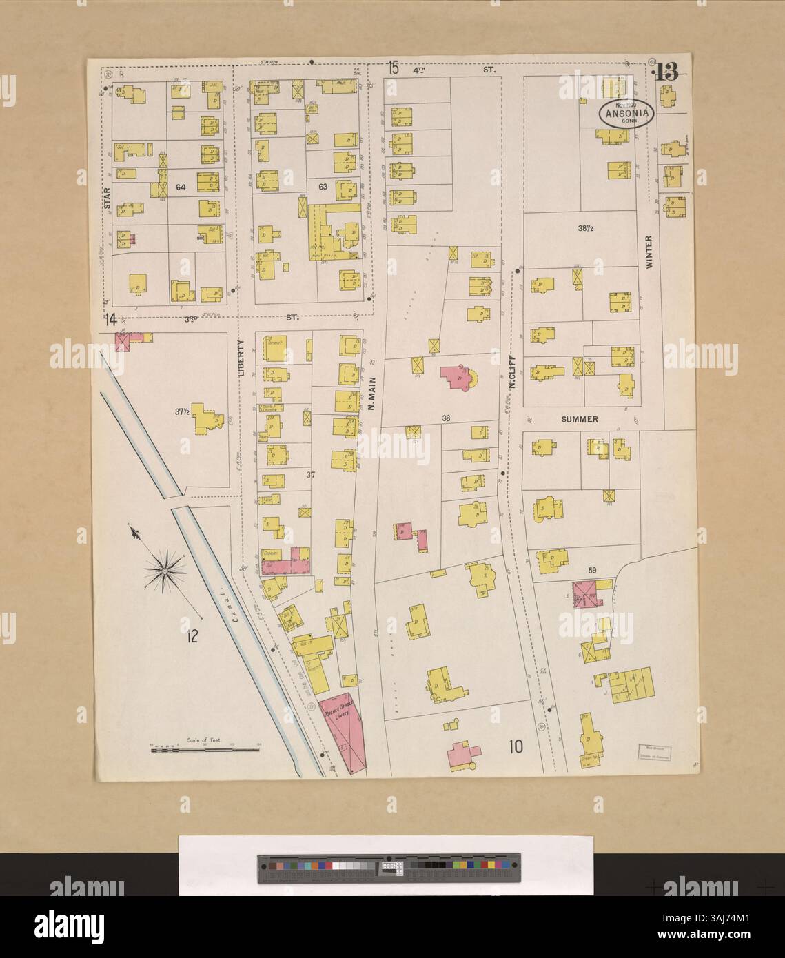 Sanborn Fire Insurance Map of Ansonia, New Haven County, Connecticut ...