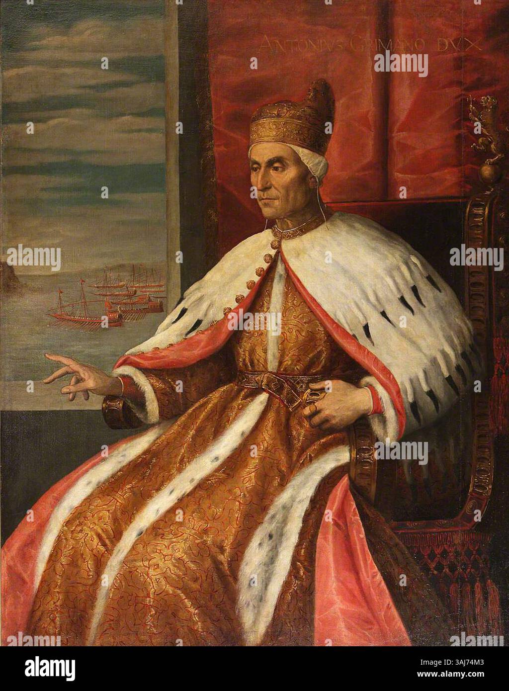 This painting, created between 1570 and 1729, depicts Doge Antonio ...