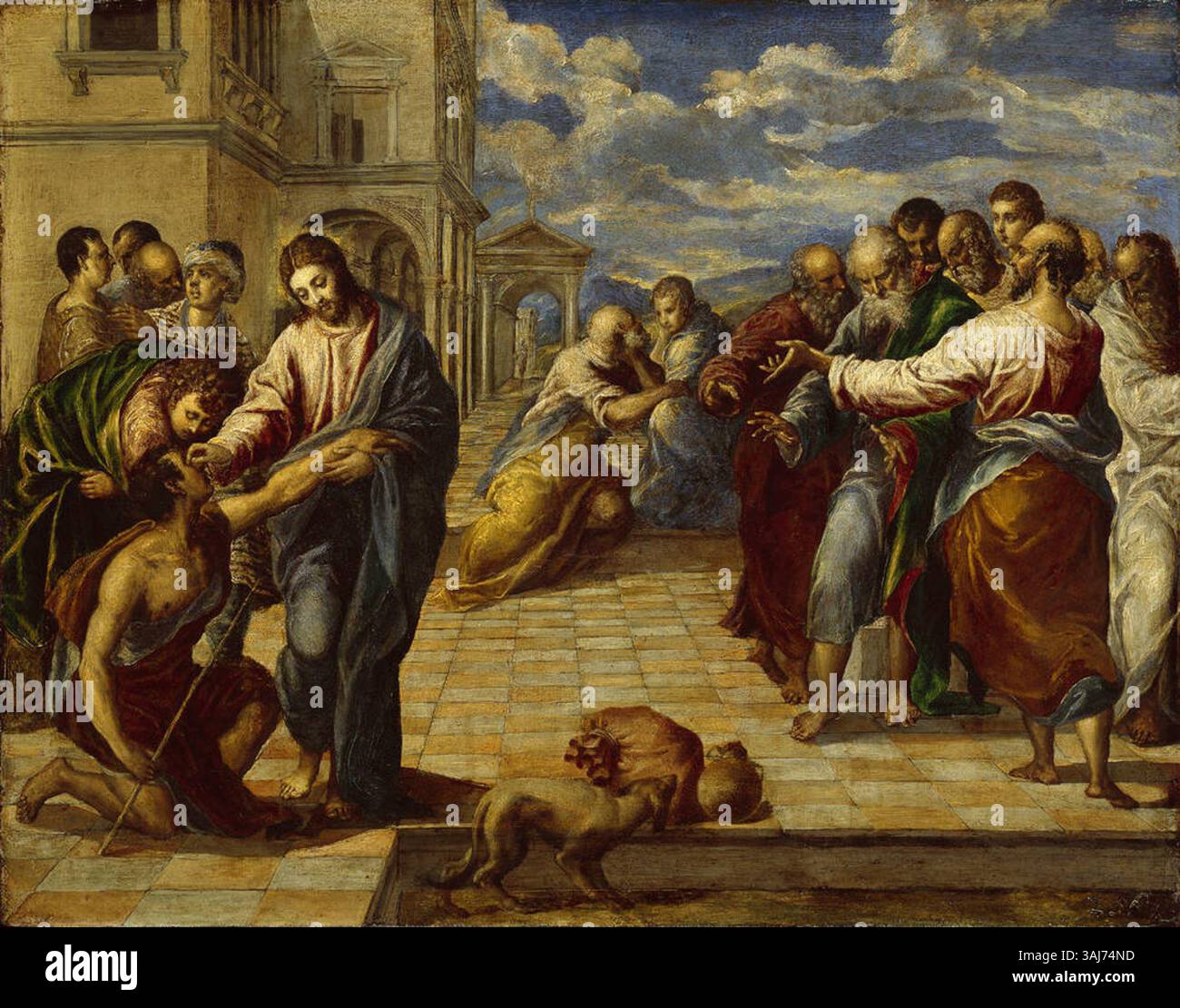 El Greco’s 'Healing the Blind' portrays the biblical story of Christ ...