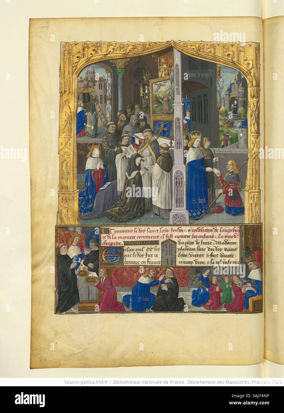 The 'Livre des faiz monseigneur saint Loys' is an illuminated ...