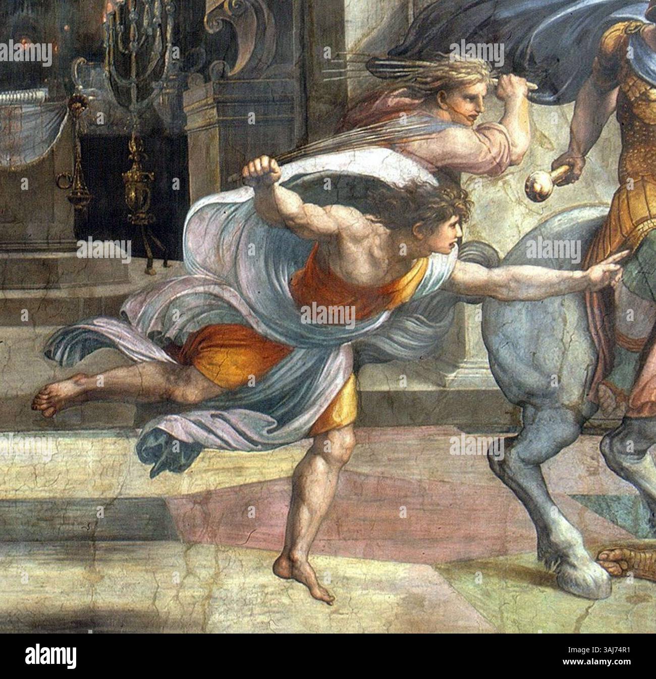 Raphael’s fresco 'The Expulsion of Heliodorus from the Temple' (1511 ...