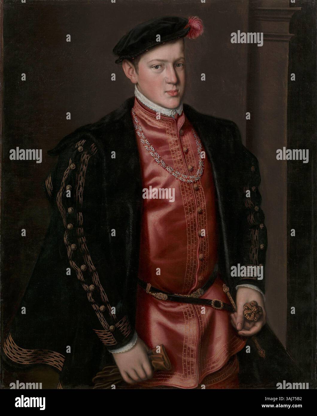 This painting, from the workshop of Anthonis Mor, is a replica of a ...