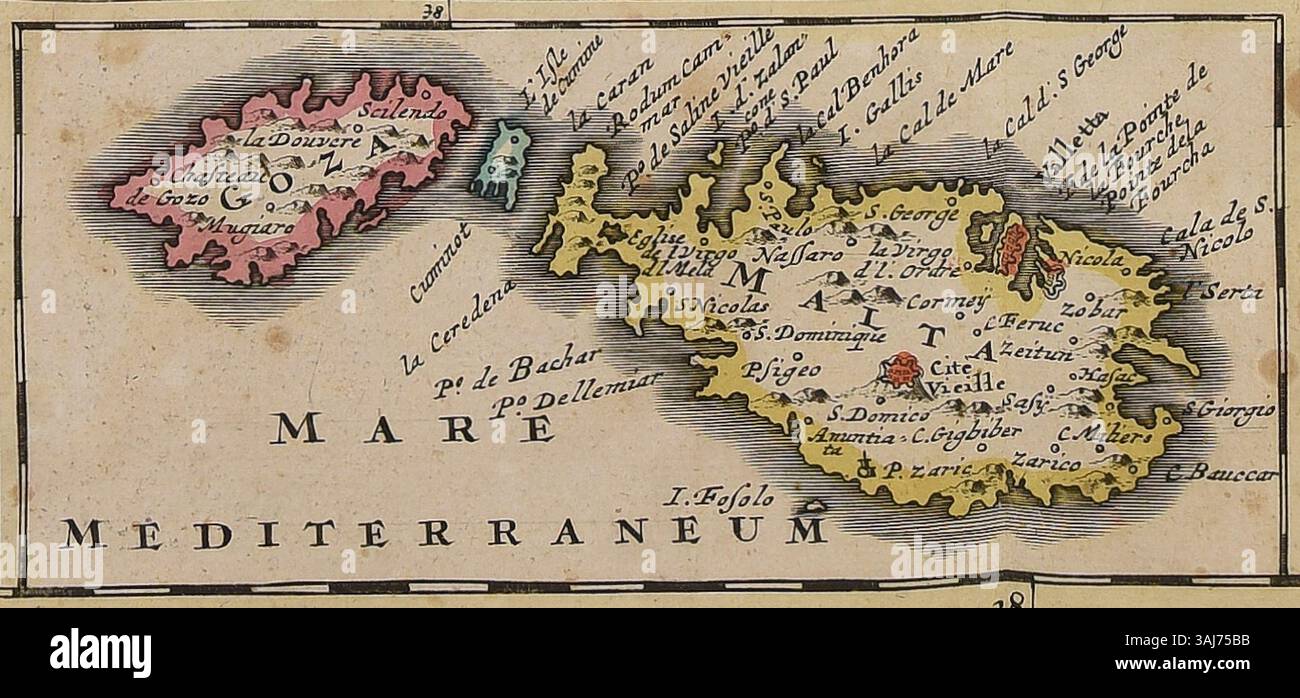 This map, created after 1696, shows the Kingdom of Sicily and the ...