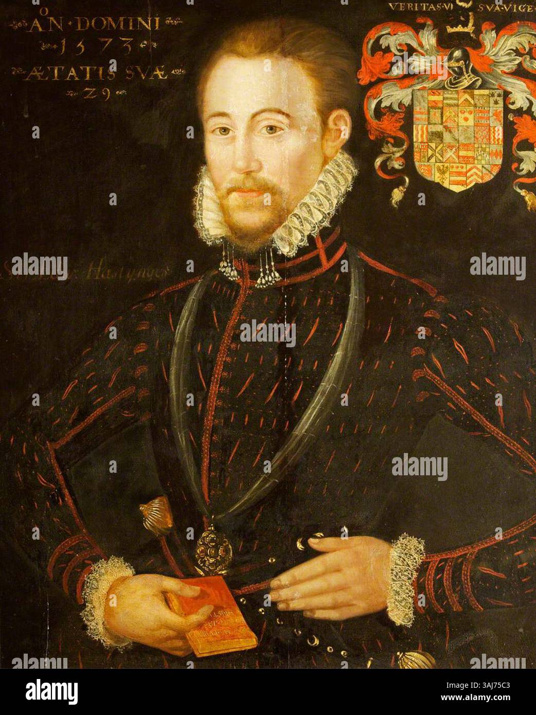 Portrait of Sir Edward Hastings (1543/44-1603), aged 29, painted in ...
