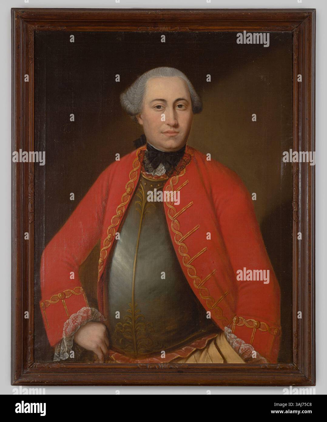 This portrait, created in 1765, depicts Ludwig Balthasar von Weitolshausen, known as ...