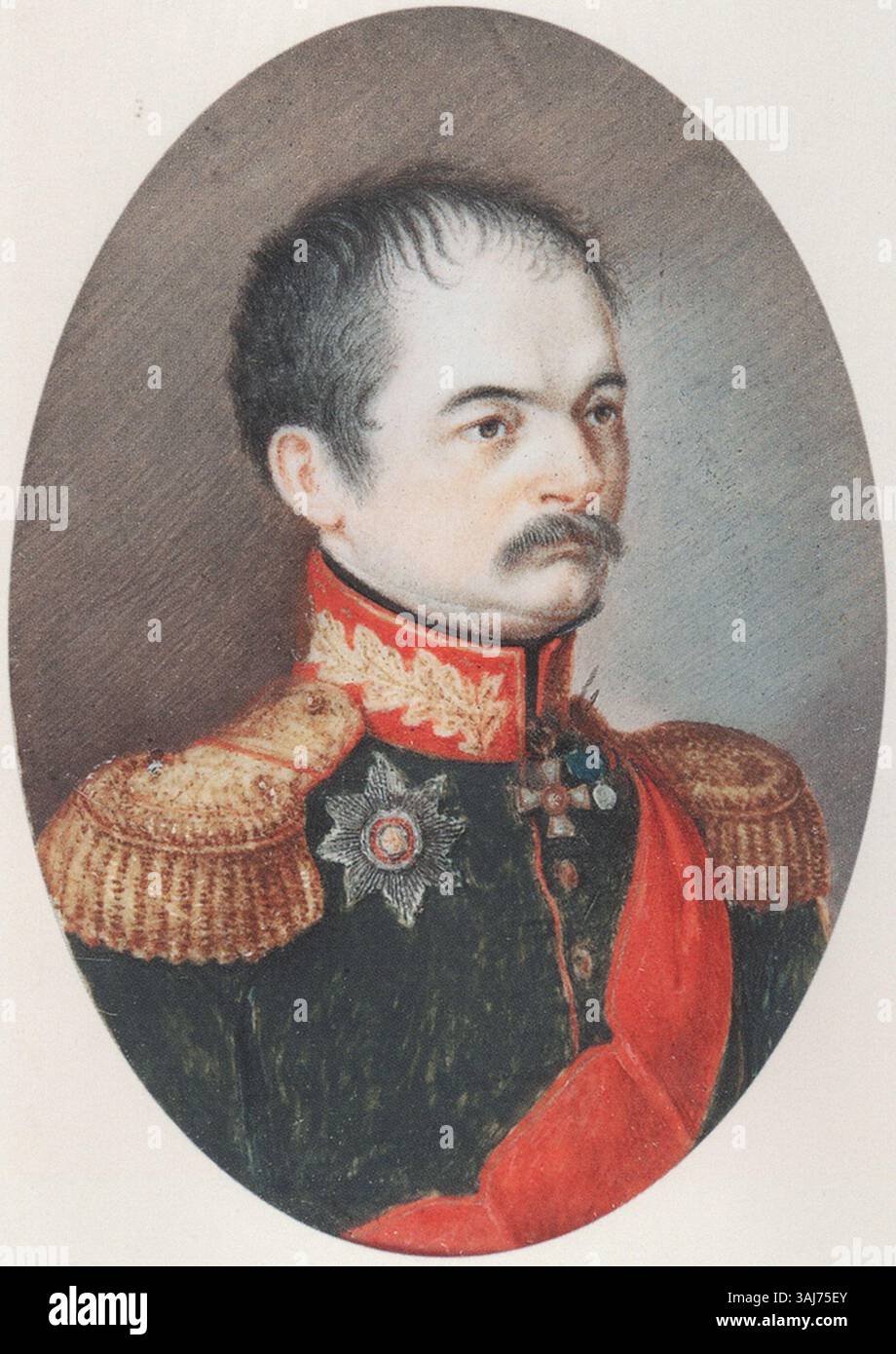 'Vadbolsky Ivan Mikhailovich' is a portrait painted by an unknown ...