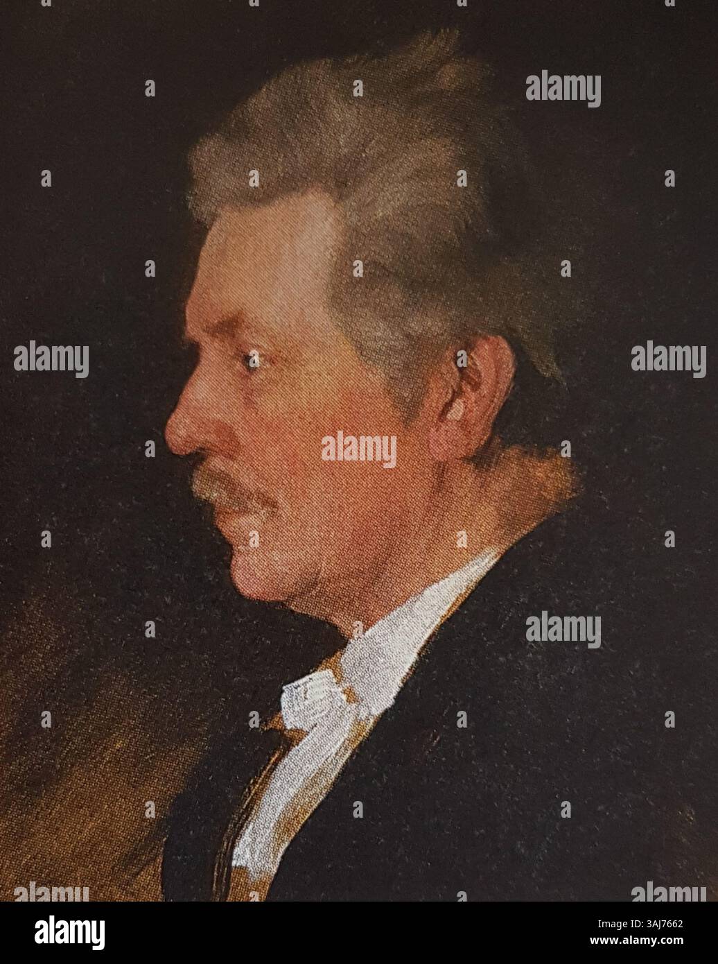 This portrait of Gustaf Retzius, painted by Jean Haagen, portrays the ...
