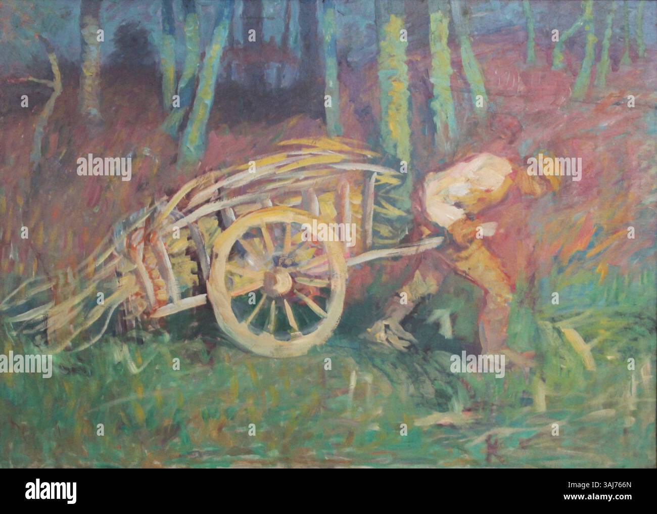 This oil painting by Slovenian artist Ivan Grohar from 1910, titled 'Mo ...