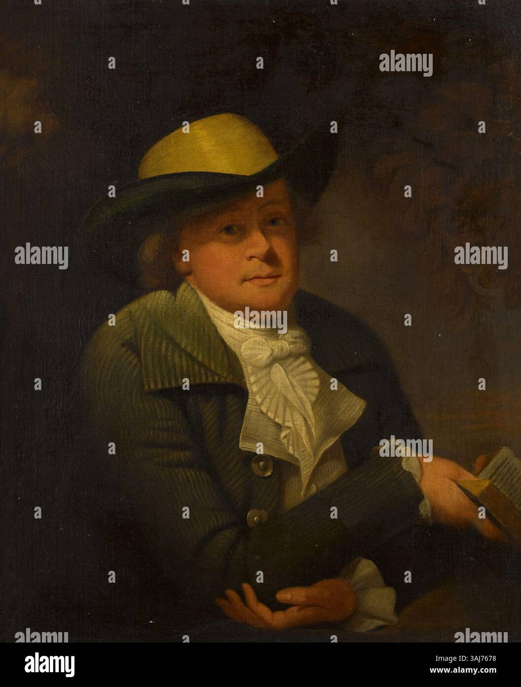 A portrait of John O'Keefe, an Irish actor and dramatist, painted in ...