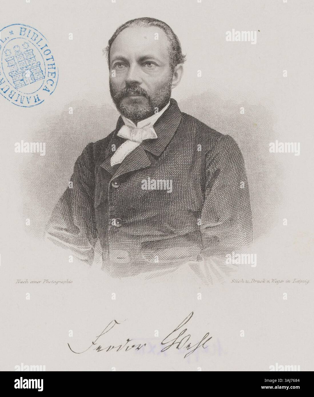 Portrait of Feodor Wehl, housed at the Hamburg State and University ...