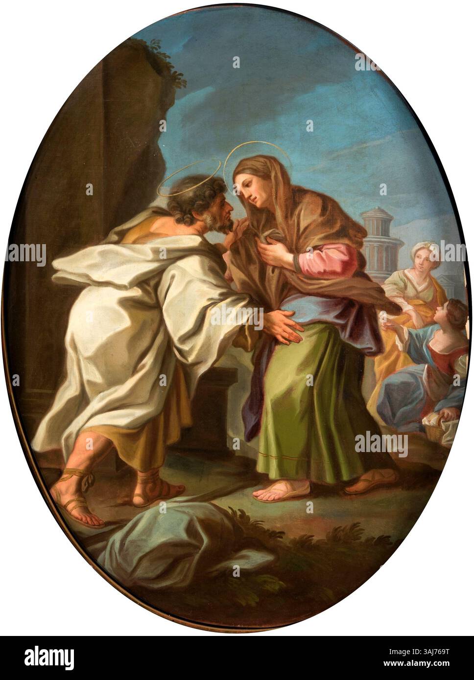 This 1741 painting by Szymon Czechowicz depicts the meeting of Saints ...