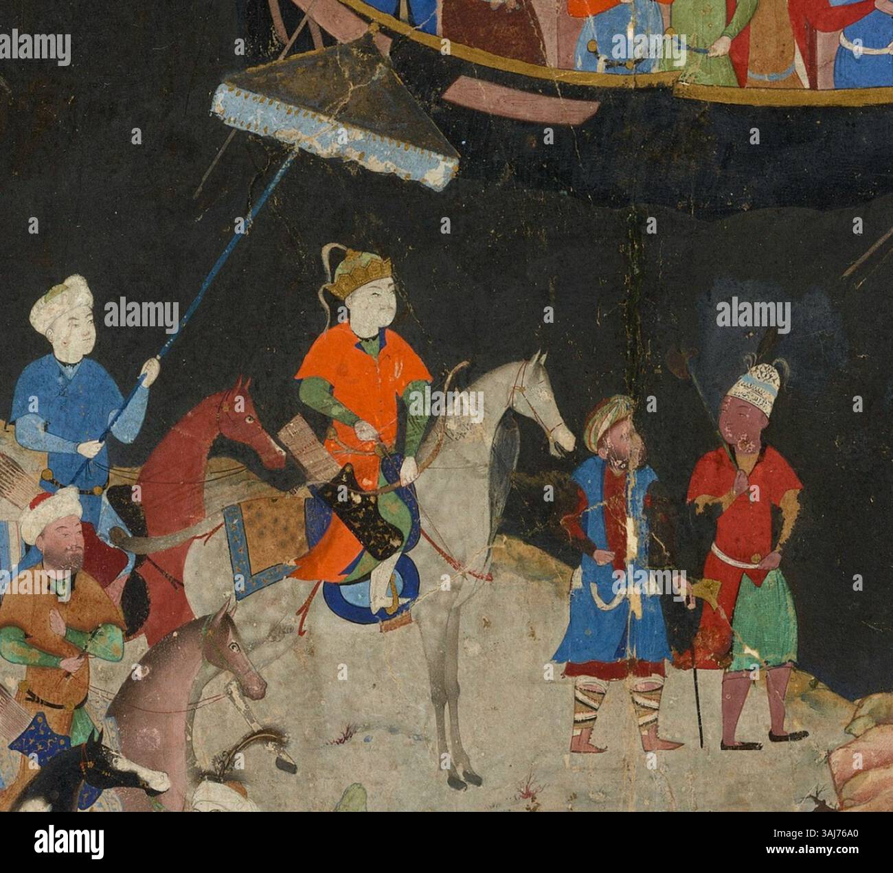 A detail from the Khamsa (Quintet) of Amir Khusraw Dihlavi, 1496 ...