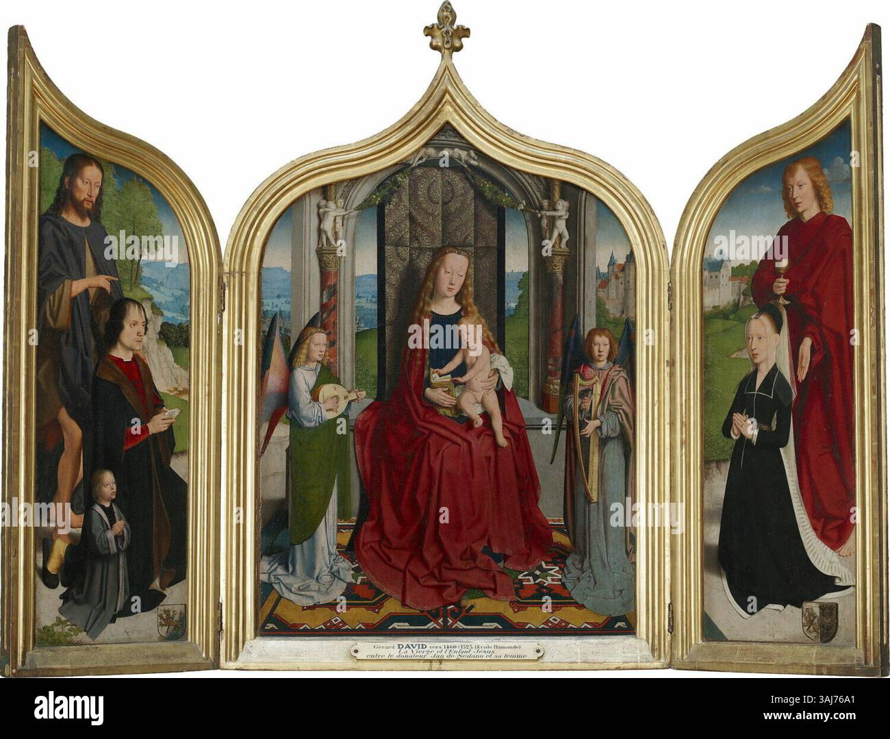 Gerard David’s Sedano Triptych (circa 1495) is a detailed religious ...