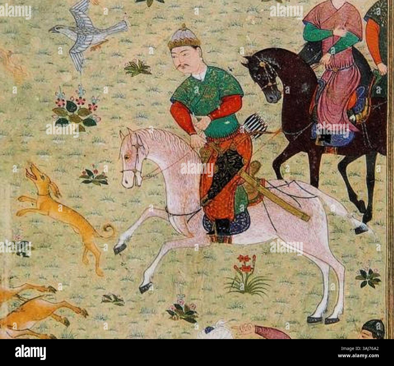 This miniature from Herat depicts Baysunghur, the Timurid prince ...