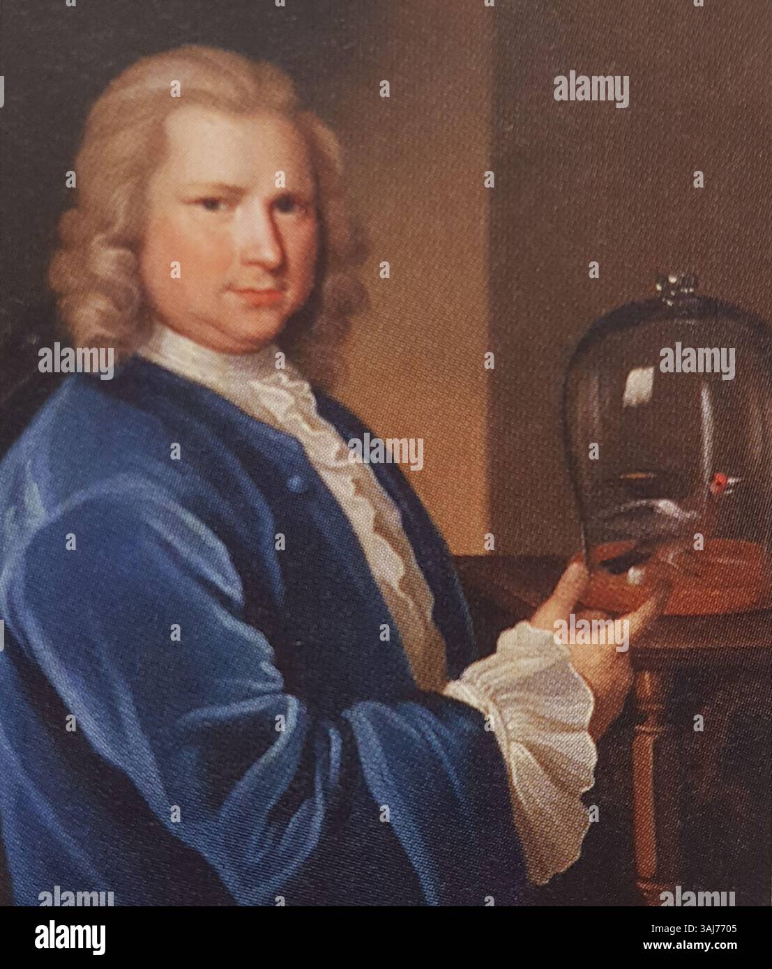 A portrait of Mårten Triewald, a Swedish scientist and inventor ...