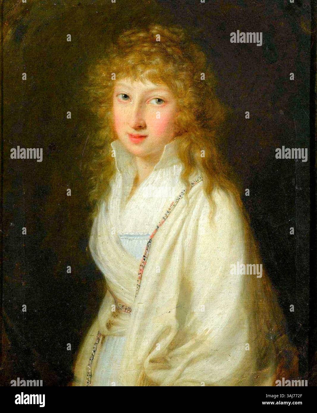 Gaspare Landi's portrait of Krystyna Potocka, painted around 1796, is ...