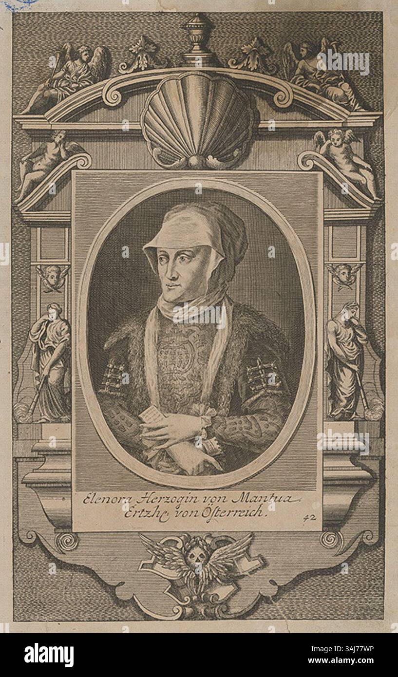 Portrait of Archduchess Eleanor of Austria (1534-1594), Duchess of ...