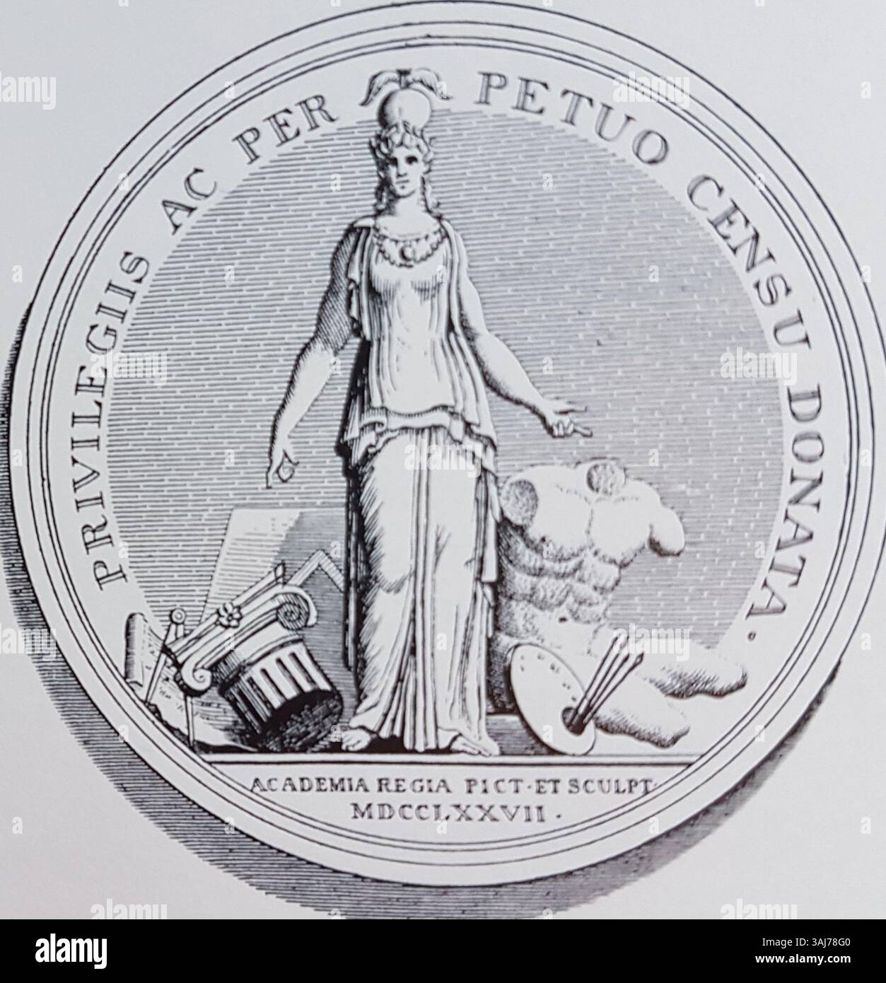 A copper engraving by J. Gillberg revives the medal struck by King ...