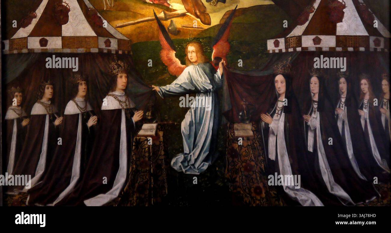 A 16th-century painting depicting the royal family of Henry VII of ...