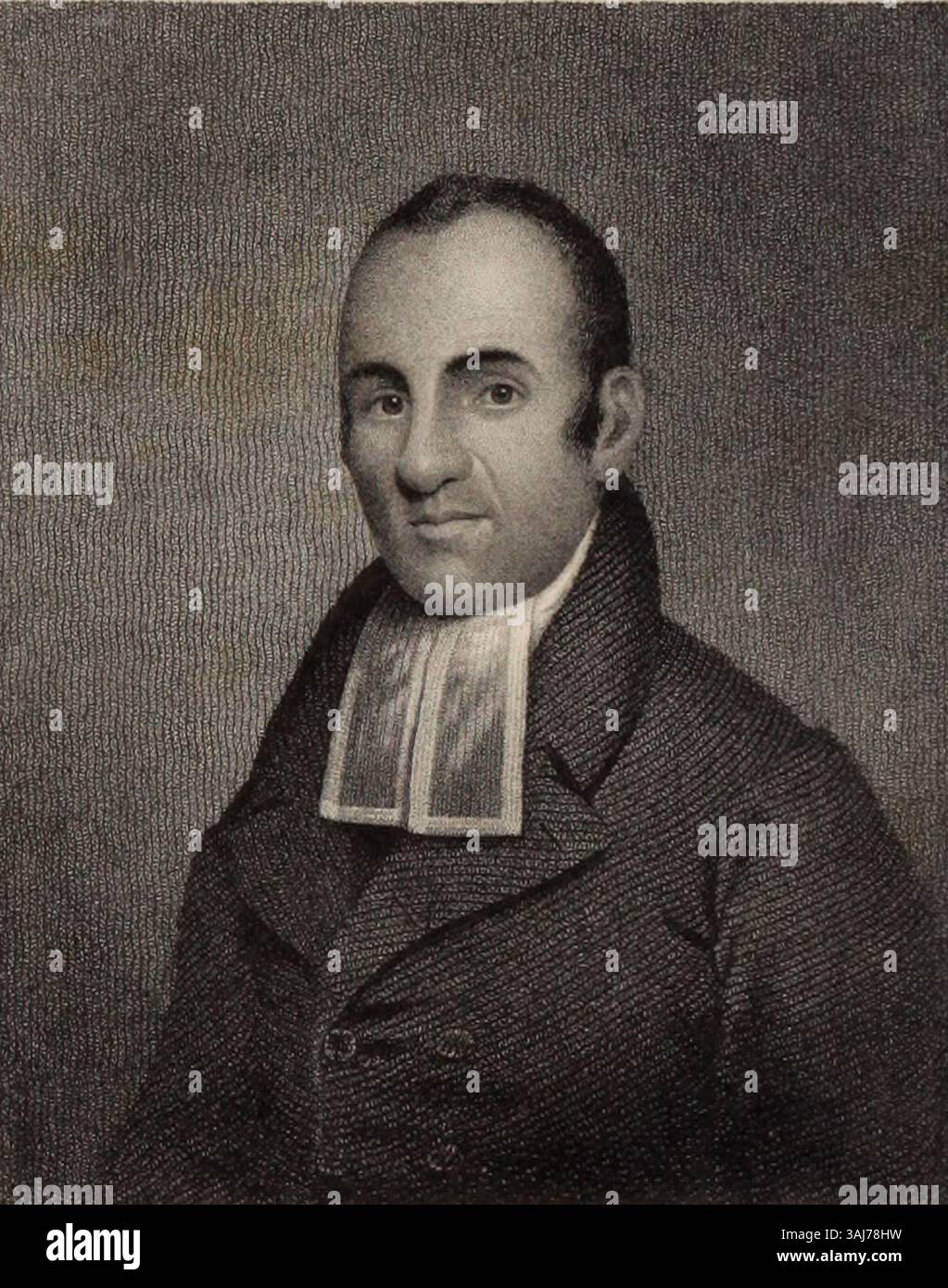 A cropped engraving of Rev. Lemuel Haynes, created in 1837 by Daggett ...