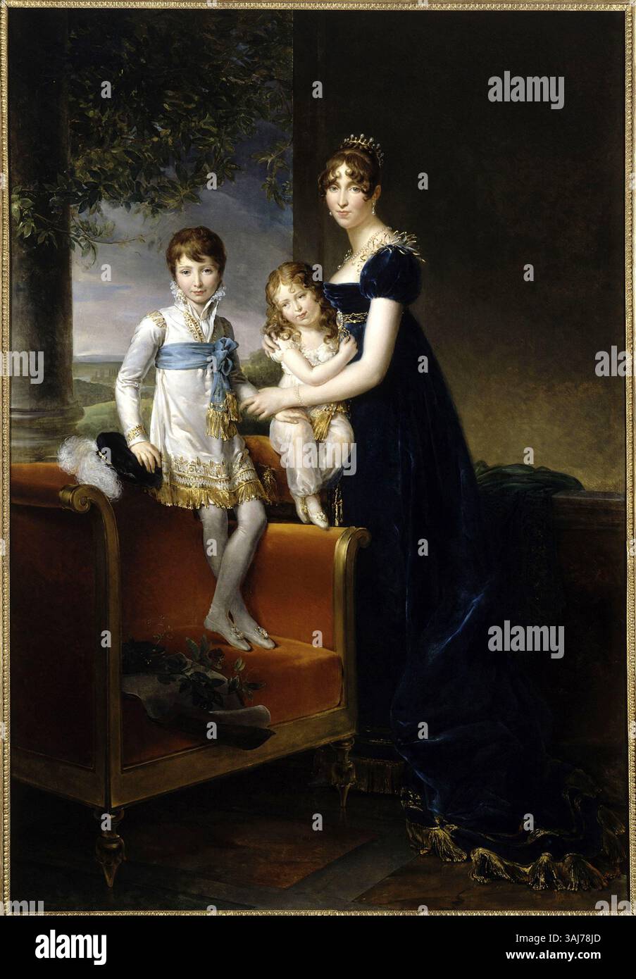 This portrait by François Gérard shows Hortense Beauharnais Bonaparte ...