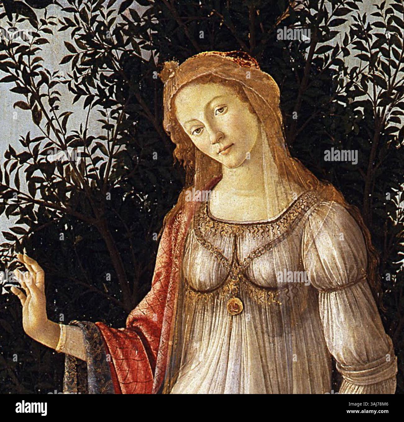 'La Primavera' (Spring) by Sandro Botticelli, painted around 1480, is a ...
