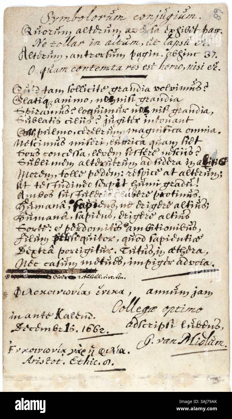 This poem, written by Gerard van Midlum in 1662 for Jacob Heyblocq’s ...