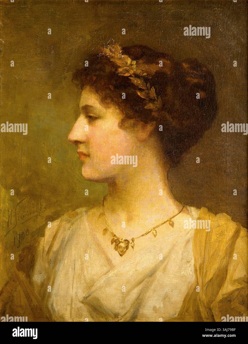 Henryk Siemiradzki's painting 'Zoty wieniec' (Golden Laurel Wreath ...