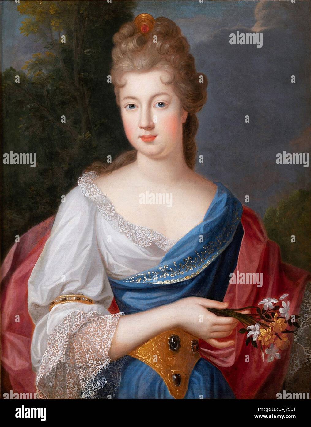 This circa 1695 portrait, attributed to Pierre Gobert, depicts ...
