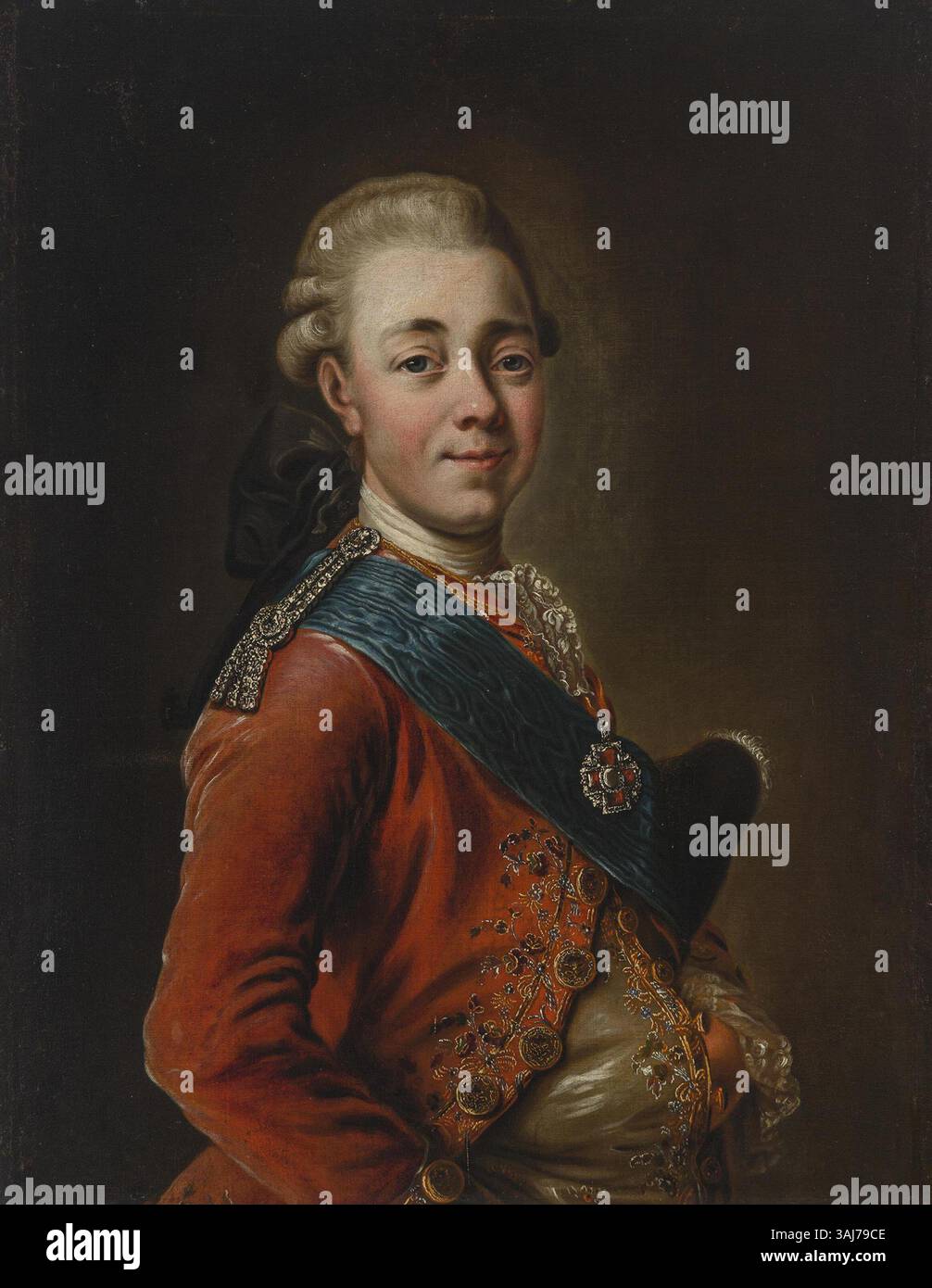 This portrait, based on the work of Alexander Roslin, depicts Grand ...