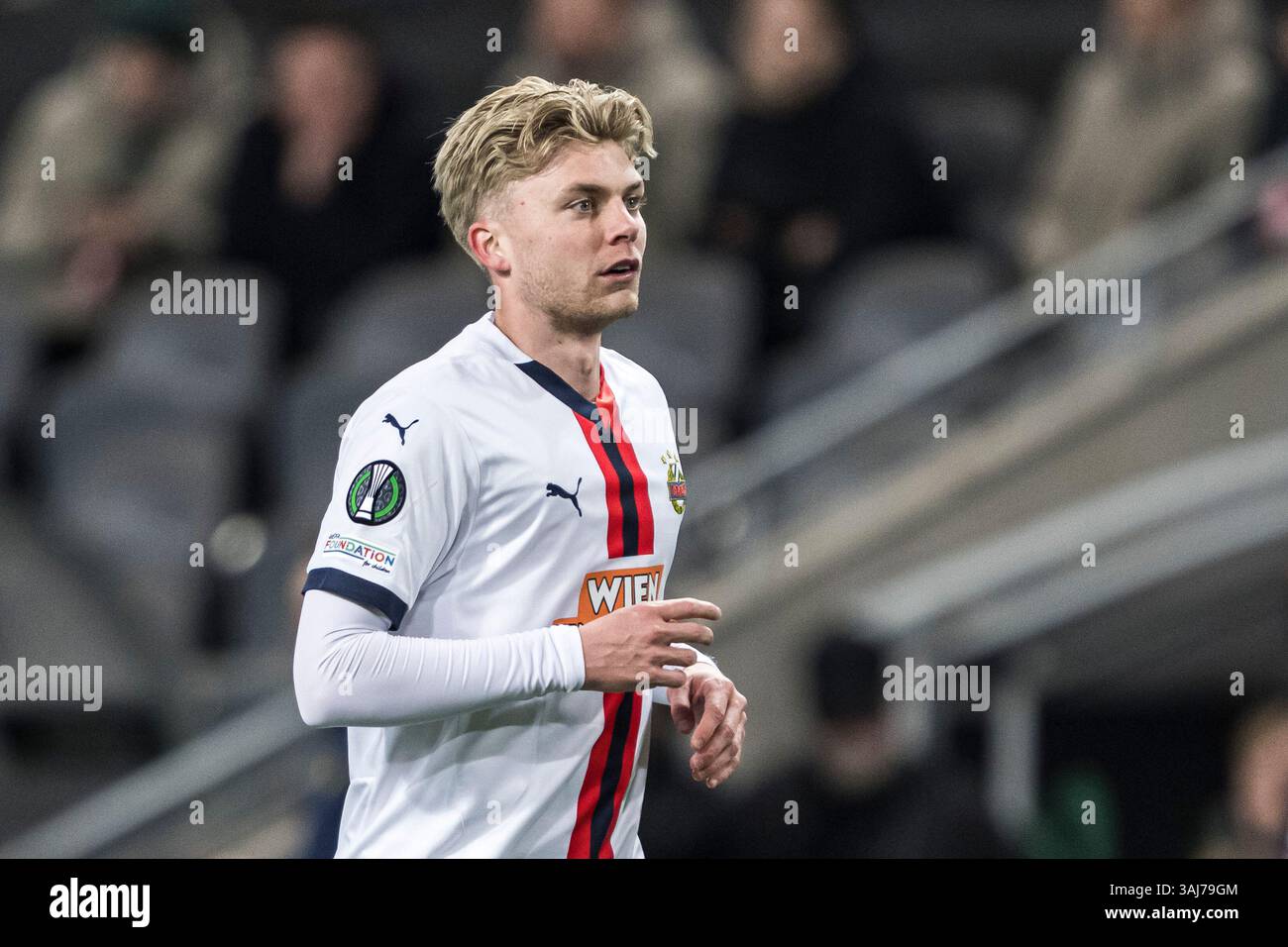 Stockholm, Sweden. 10th Apr, 2025. 250410 Tobias Børkeeiet of Rapid ...