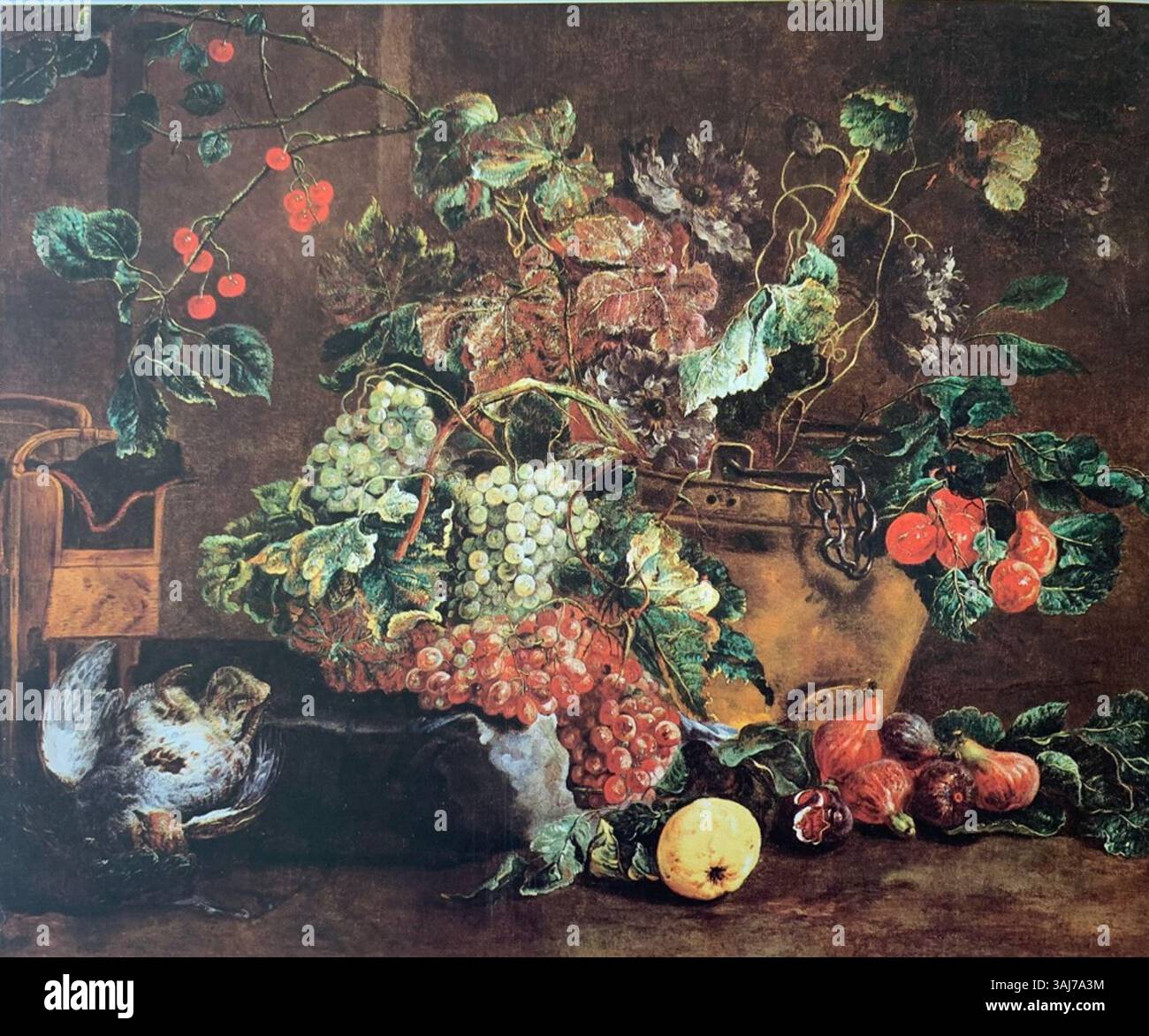 Jan Fyt’s circa 1660 still life painting features flowers and fruits ...