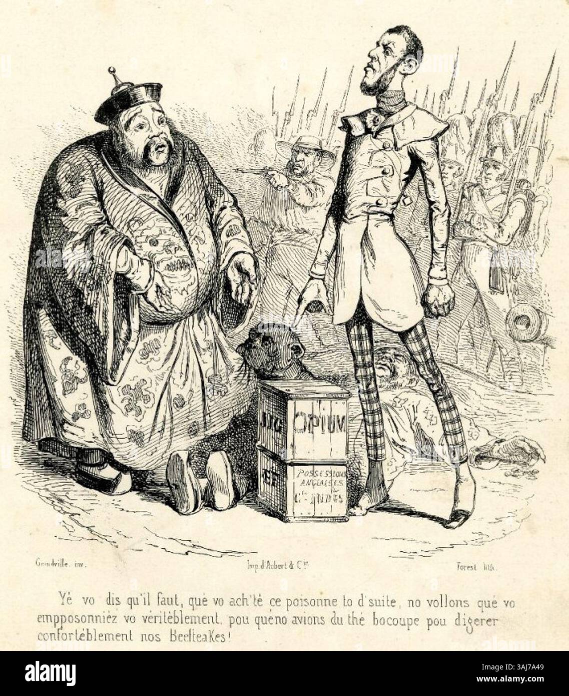 Jean-Jacques Grandville's satirical drawing from 1840 humorously ...