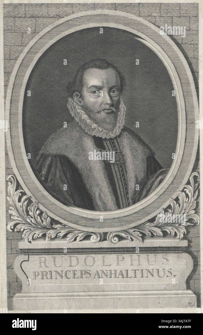 Portrait of Prince Rudolf of Anhalt-Zerbst (1576-1621), a notable ...