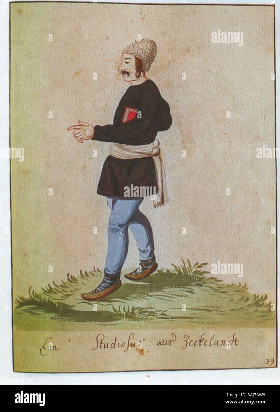 The 18th-century costume of a Székely student from Transylvania ...